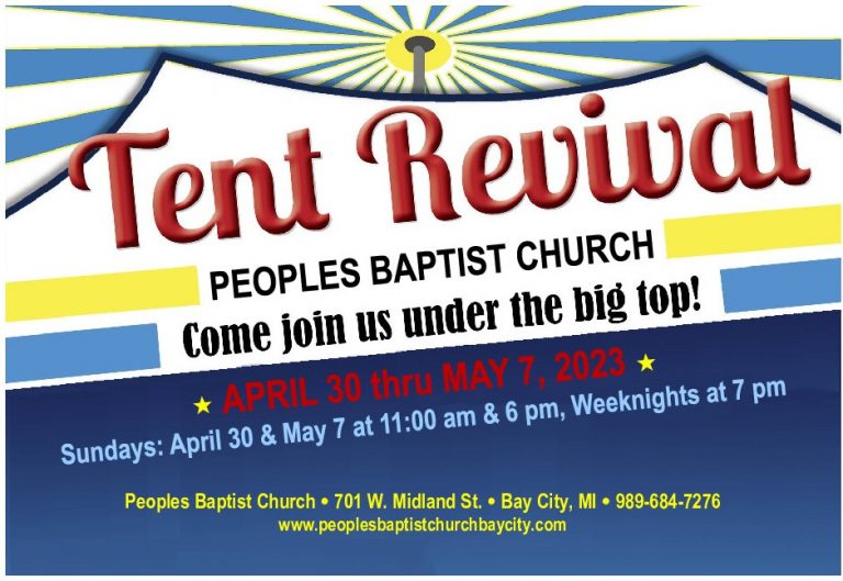 Tent Revival - Peoples Baptist Church website